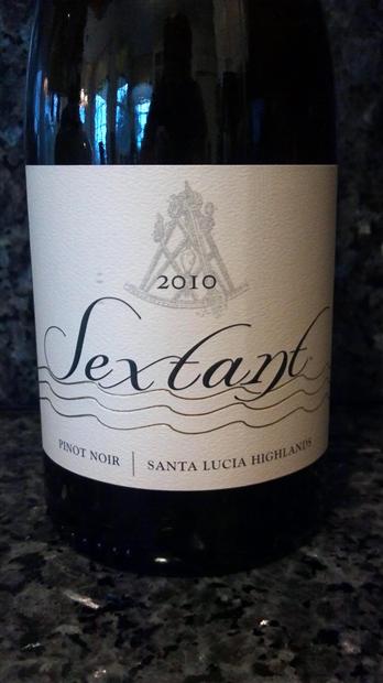 2010 Sextant Wines Pinot Noir, USA, California, Central Coast, Santa ...