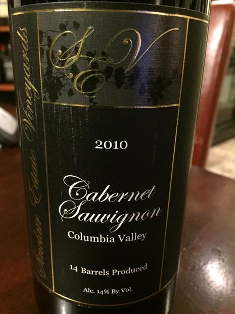 2011 Sinclair Estate Vineyards Cabernet Sauvignon, USA, Washington ...