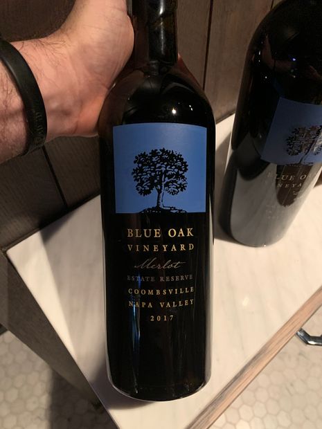 2017 Blue Oak Estate Vineyards Merlot Reserve, USA, California, Napa ...