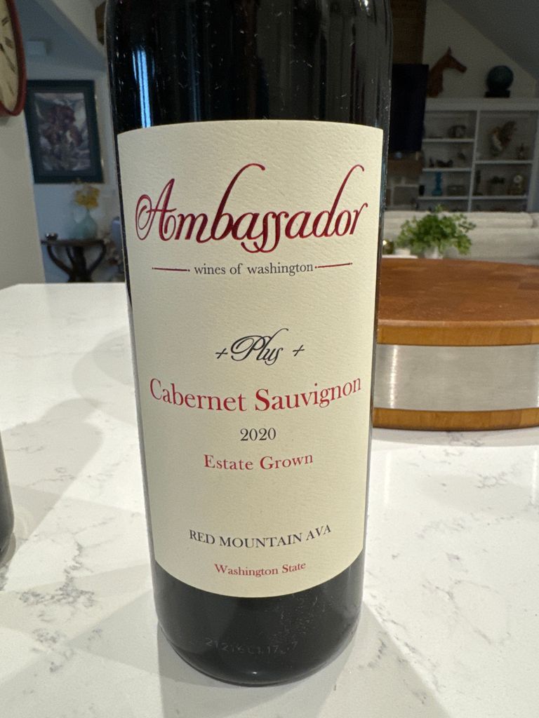 2020 Ambassador Wines Cabernet Sauvignon Estate Plus, USA, Washington ...