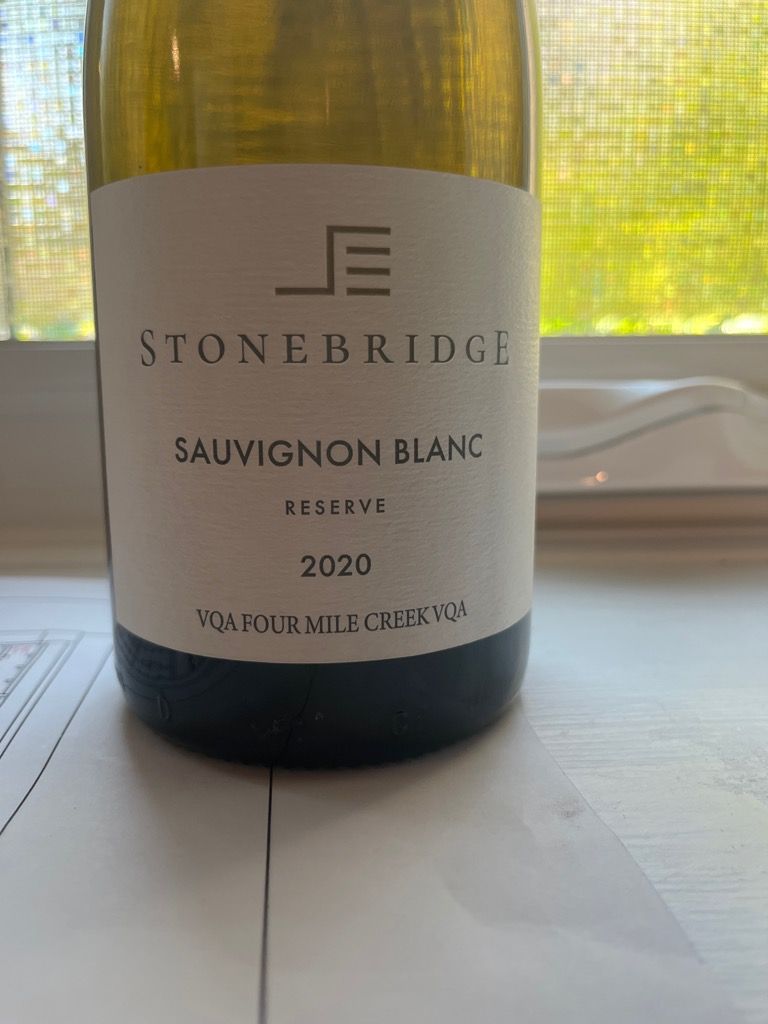 2019 Stonebridge Wines Sauvignon Blanc Reserve Stonebridge Vineyard ...