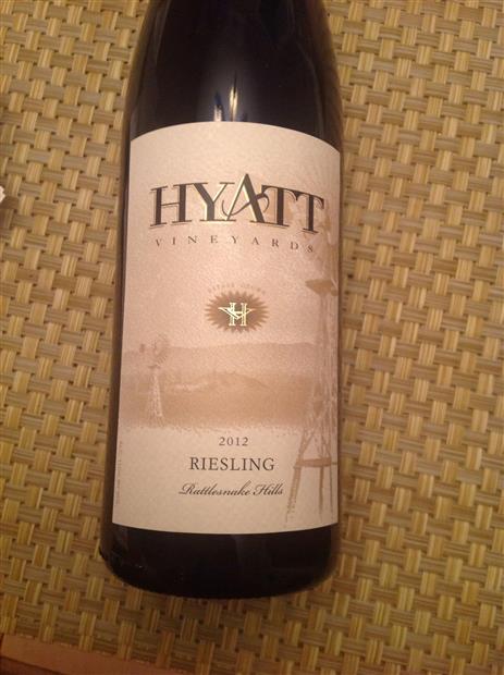 2021 Hyatt Vineyards Riesling, USA, Washington, Columbia Valley, Yakima ...