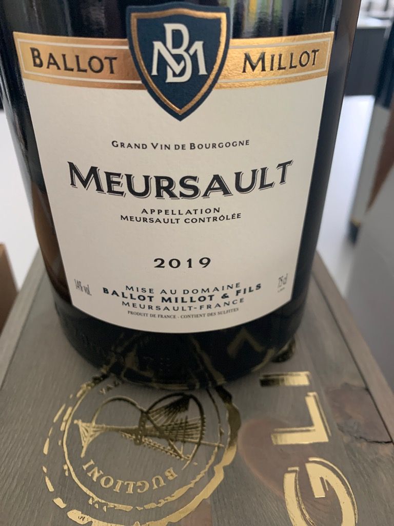 2019 Ballot-Millot & Fils Meursault, France, Burgundy, Côte de Beaune ...
