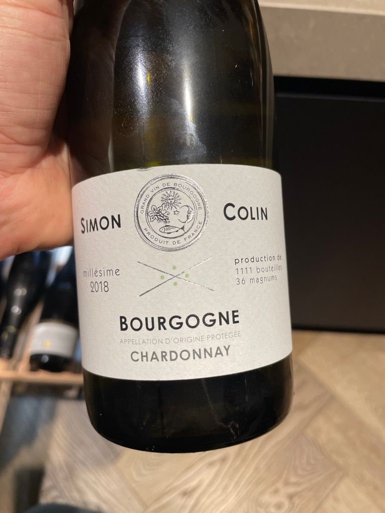 2021 Simon Colin Chardonnay Bourgogne, France, Burgundy, Bourgogne ...