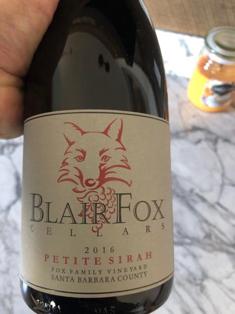 2016 Blair Fox Petite Sirah Fox Family Vineyard, USA, California ...
