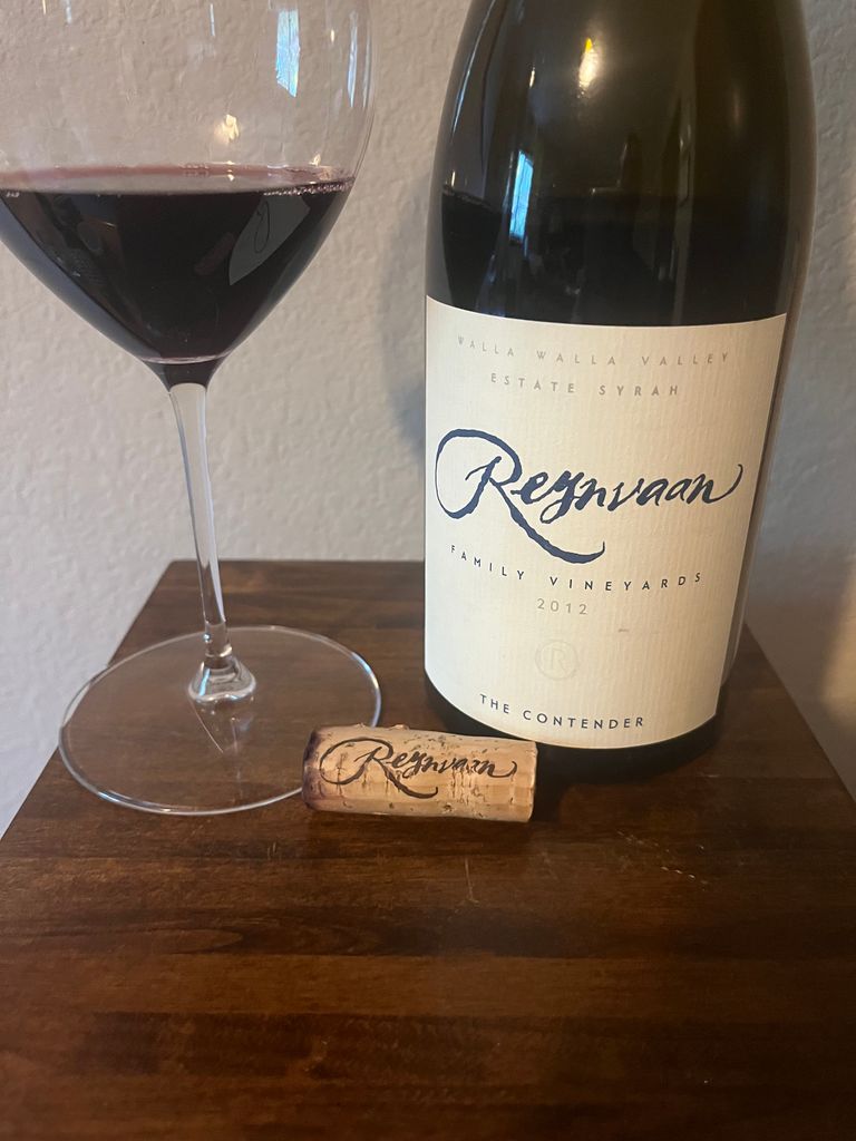 2012 Reynvaan Family Vineyards Syrah The Contender Usa Washington