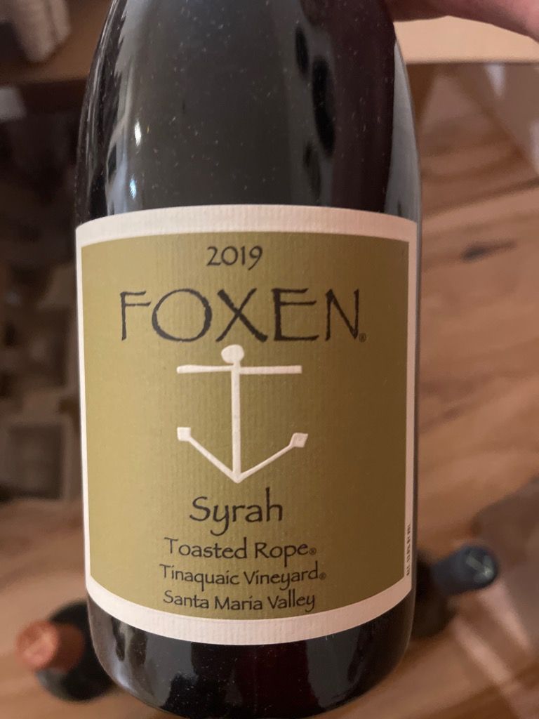 2020 Foxen Syrah Old Vines Heritage Club Tinaquaic Vineyard, USA ...
