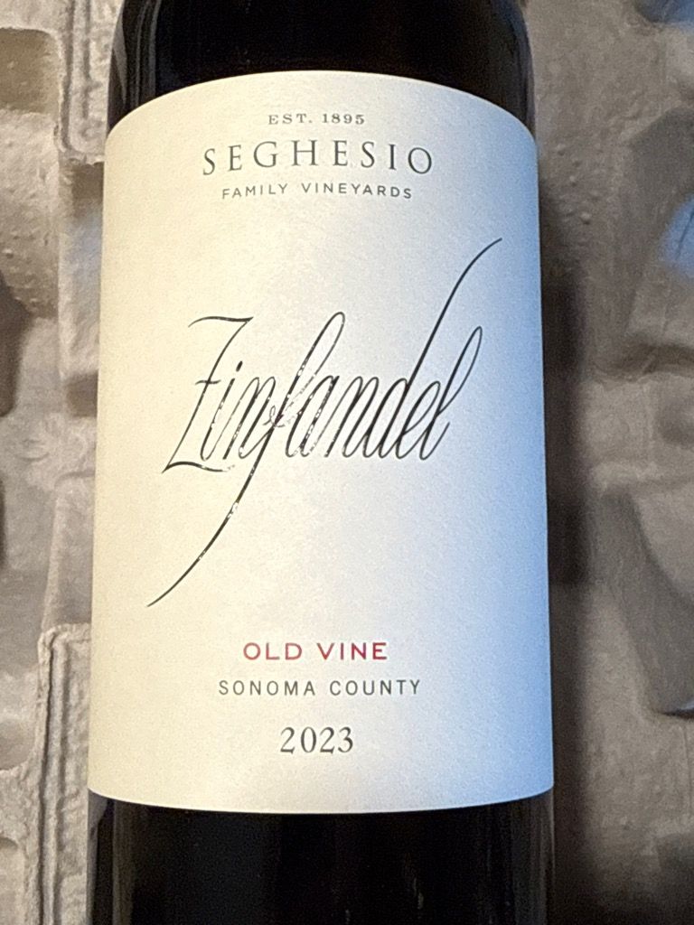 2023 Seghesio Family Vineyards Old Vine Zinfandel, USA, California ...