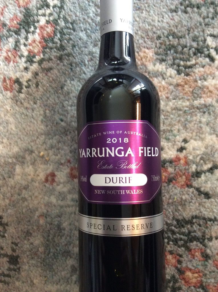 2018 Yarrunga Field Durif, Australia, New South Wales - CellarTracker