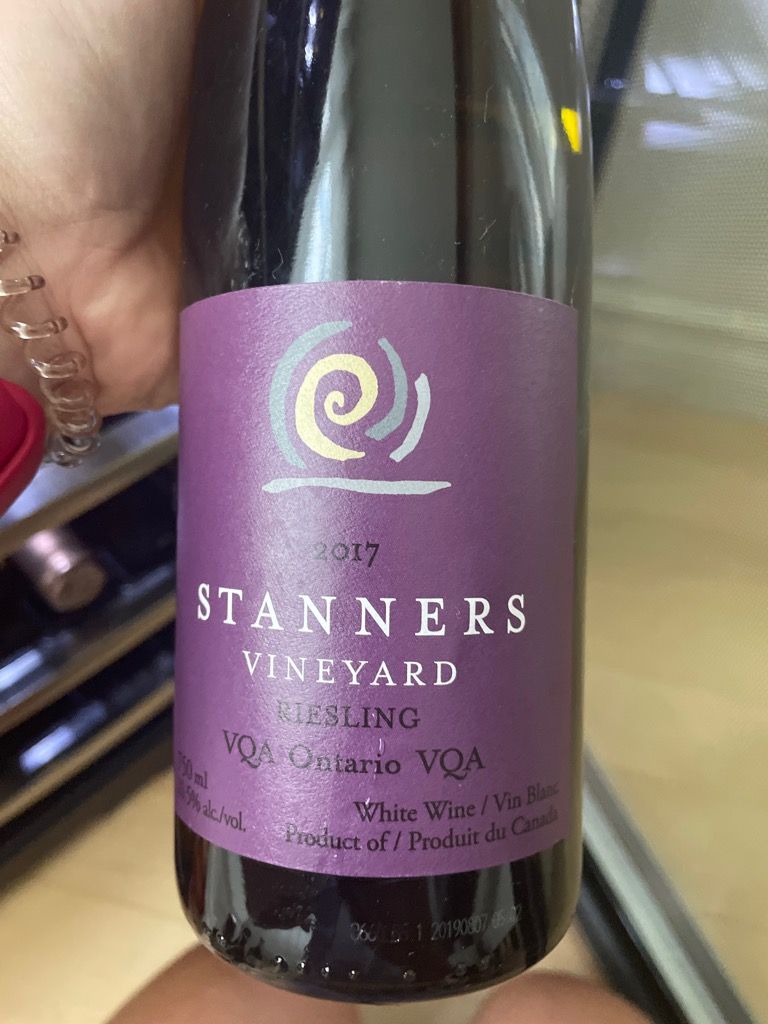 2017 Stanners Vineyard Riesling, Canada, Ontario, Niagara Peninsula ...
