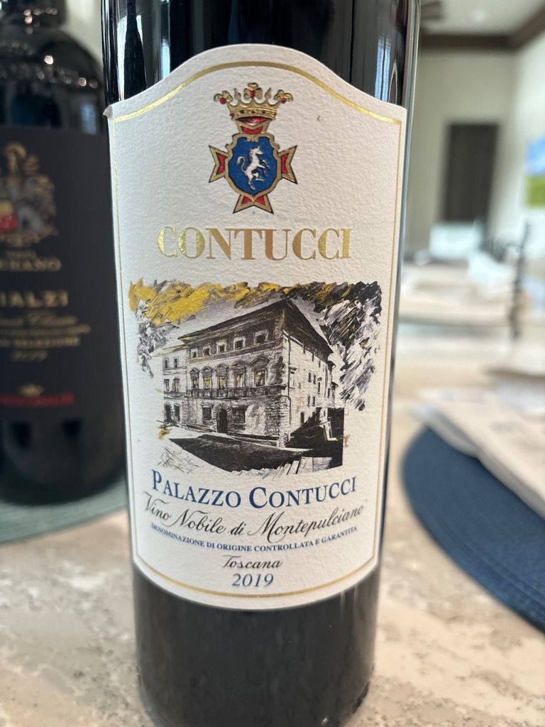 2019 Contucci Vino Nobile di Montepulciano Palazzo Contucci, Italy, Tuscany, Montepulciano, Vino ...