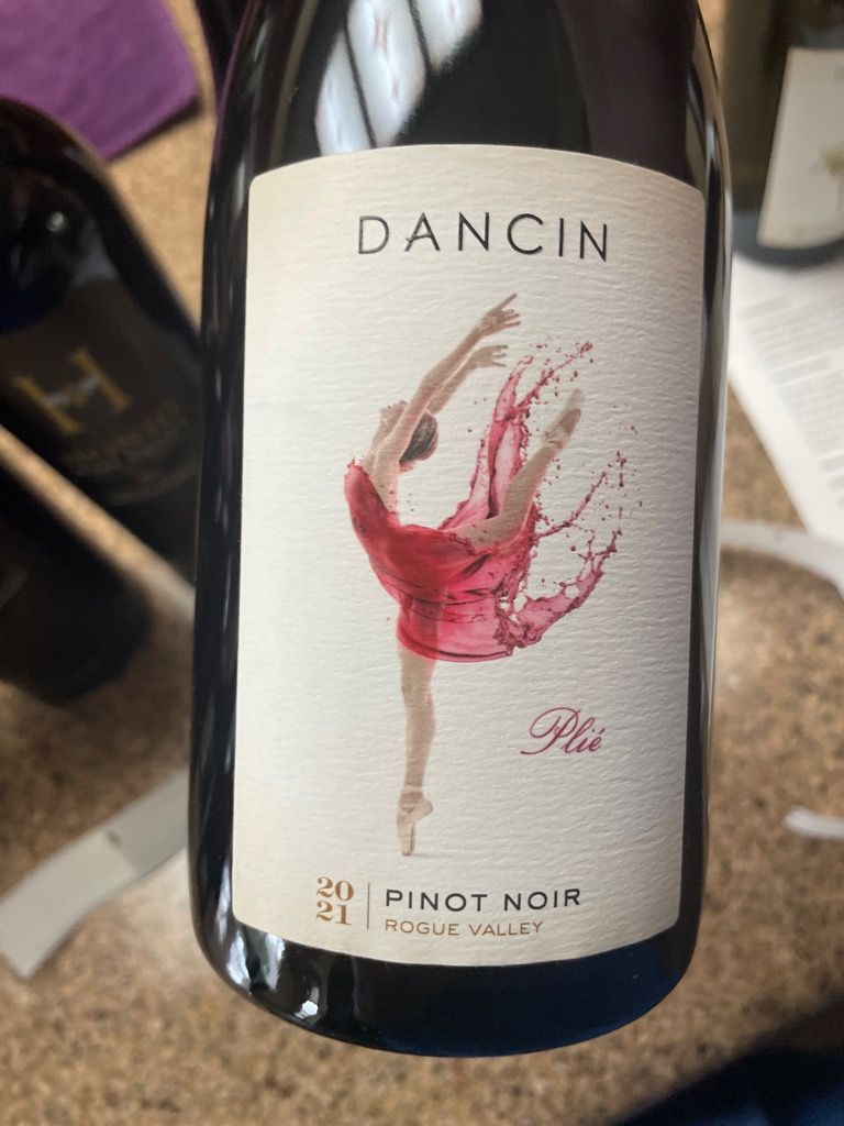 2021 Dancin Vineyards Pinot Noir Plié, USA, Oregon, Southern Oregon ...