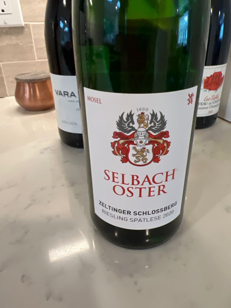 2020 Selbach-Oster Zeltinger Schlossberg Riesling Spätlese trocken ...