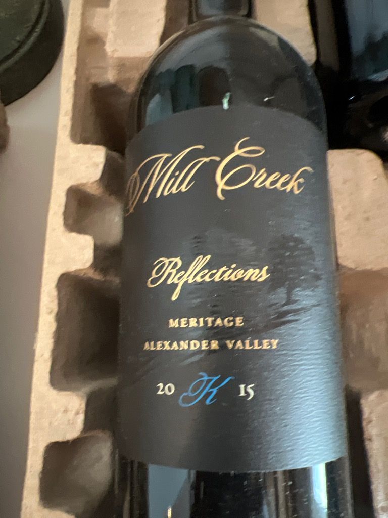 2016 Mill Creek Vineyards Reflections Meritage, USA, California, Sonoma ...