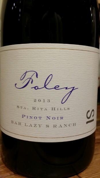 2013 Foley Estates Pinot Noir Bar Lazy S Ranch, USA, California ...