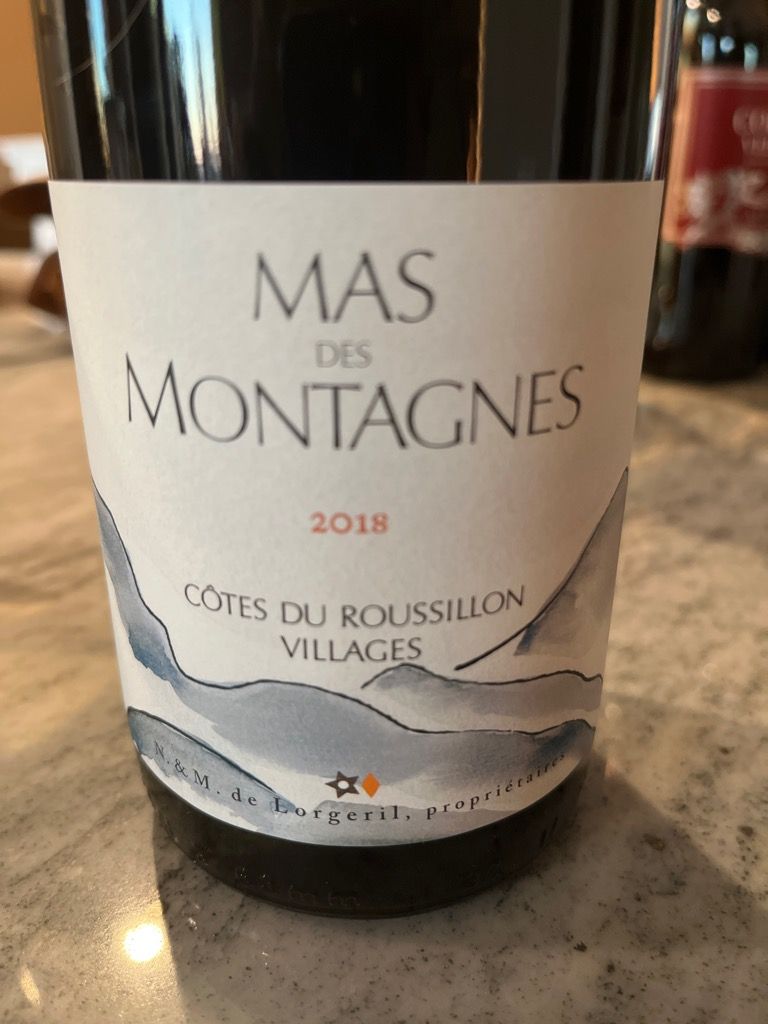 2017 Mas des Montagnes Côtes du Roussillon Villages, France, Languedoc ...