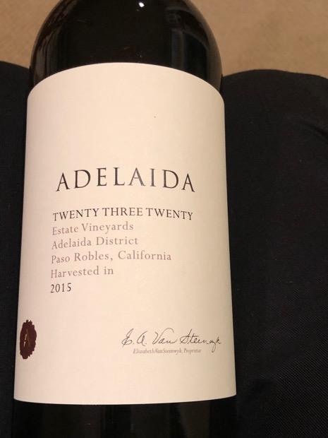 2015 Adelaida Signature Twenty Three Twenty, USA, California, Central ...
