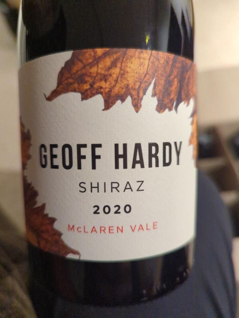 2020 Hand Crafted by Geoff Hardy Shiraz, Australia, South Australia ...