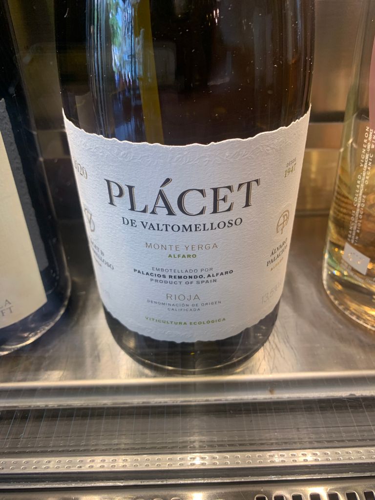 2020 Palacios Remondo Rioja Plácet Valtomelloso, Spain, La Rioja, Rioja ...