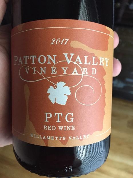 2017 Patton Valley Vineyard PTG, USA, Oregon, Willamette Valley ...