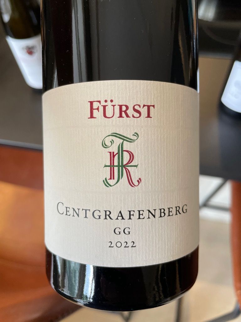 2022 Rudolf Fürst Centgrafenberg Spätburgunder Großes Gewächs, Germany ...