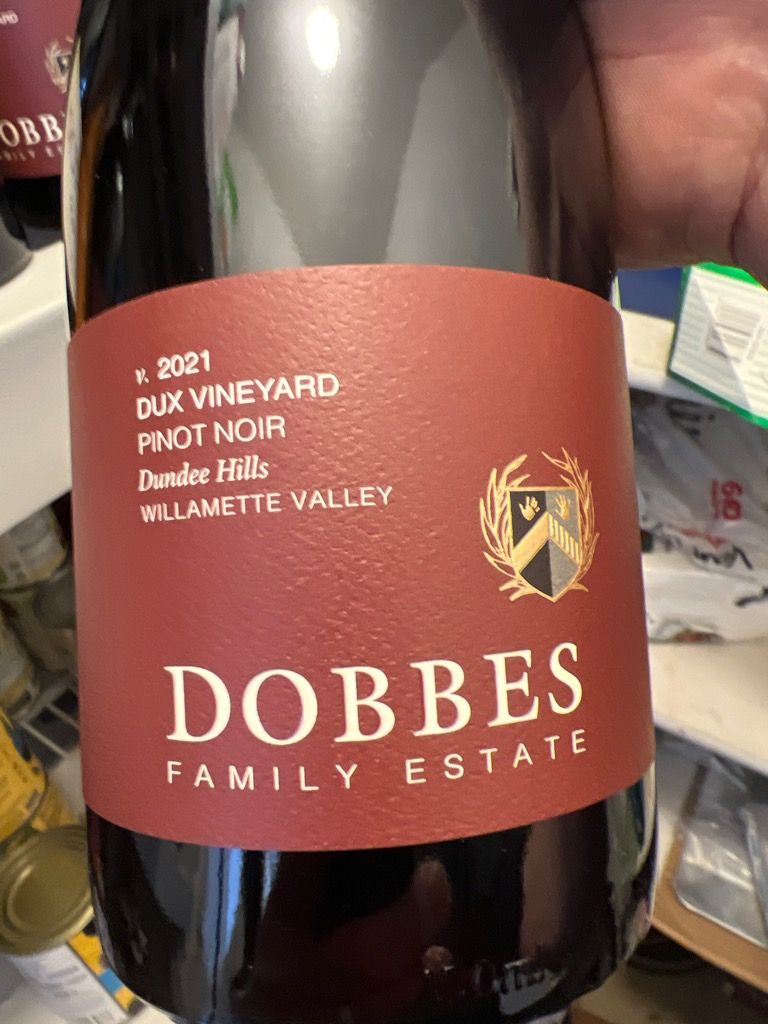 2021 Dobbes Family Estate Pinot Noir Dux Vineyard, USA, Oregon ...