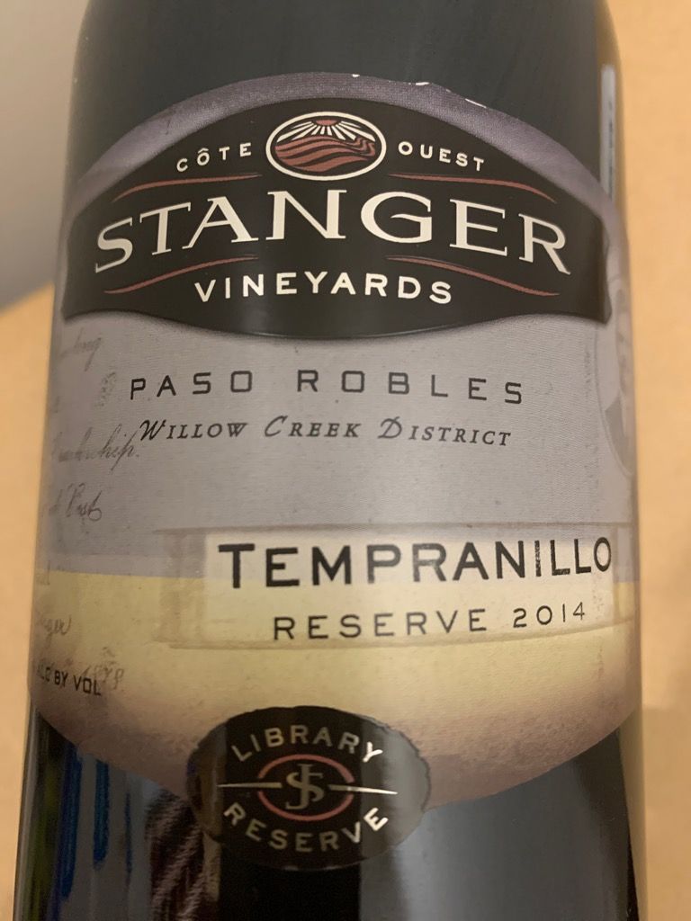 2021 Stanger Vineyards Tempranillo Reserve, USA, California, Central ...