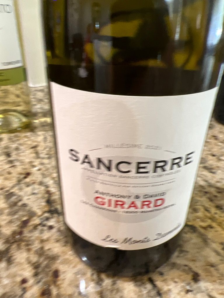 2023 Domaine Anthony et David Girard Sancerre Les Monts Damnés, France ...