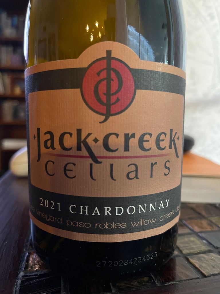 2021 Jack Creek Cellars Chardonnay Kruse Vineyards, USA, California ...