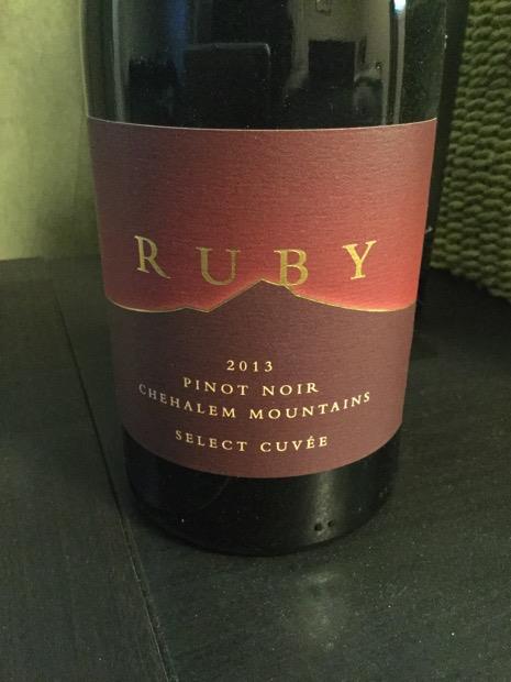 2013 Ruby Vineyard Pinot Noir Willamette Valley, USA, Oregon ...