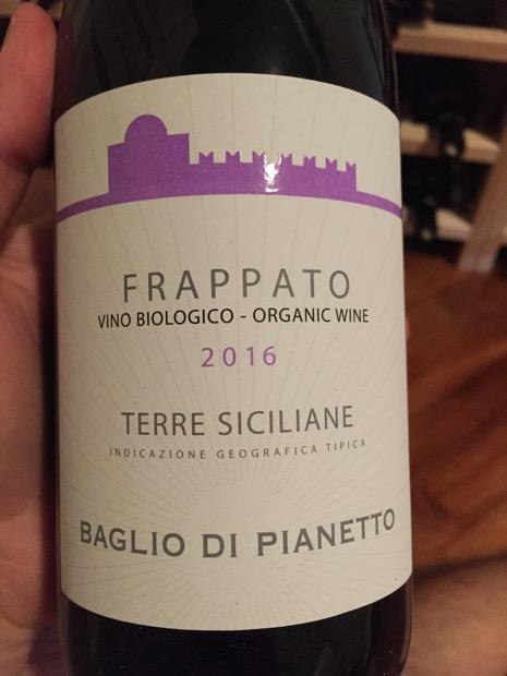 2016 Baglio di Pianetto Frappato Terre Siciliane BDP Y, Italy, Sicily ...