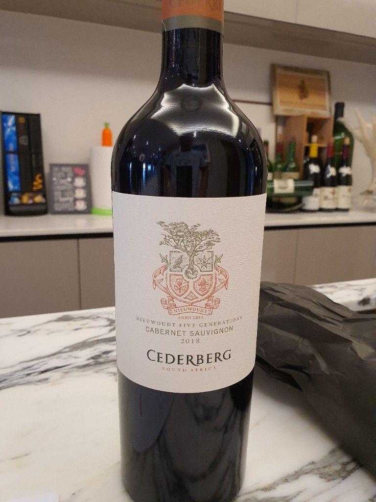 2019 Cederberg Cabernet Sauvignon Nieuwoudt Five Generations, South ...