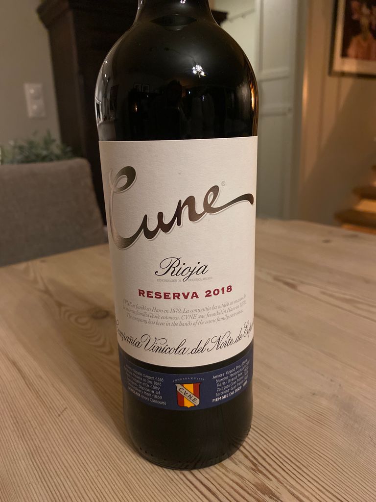 2018 C.V.N.E. (Compañía Vinícola del Norte de España) Rioja Cune ...