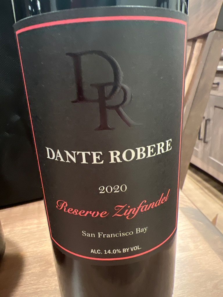 2021 Dante Robere Zinfandel Reserve, USA, California, San Francisco Bay ...