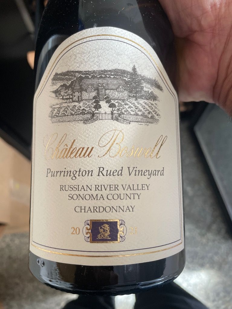 2021 Château Boswell Chardonnay True Course, USA, California, Sonoma ...