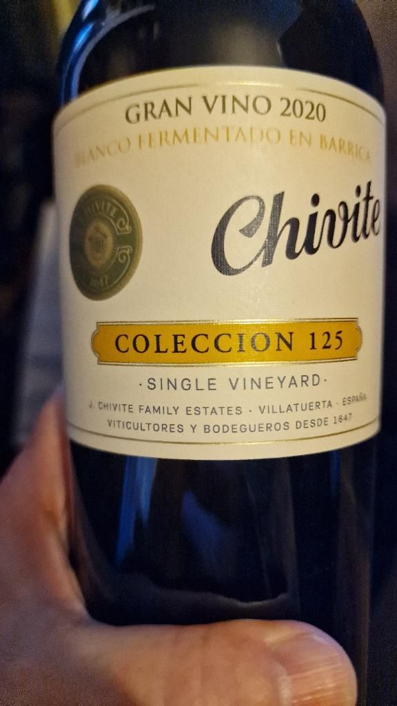2022 Bodegas Julián Chivite Navarra Reserva Coleccion 125 Blanco, Spain ...