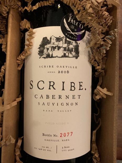 2007 Scribe Cabernet Sauvignon, USA, California, Napa Valley, Oakville ...