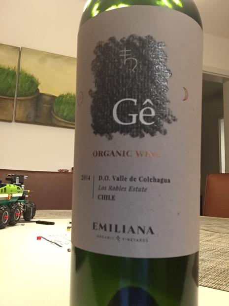 2014 Emiliana Gê, Chile, Rapel Valley, Colchagua Valley - CellarTracker