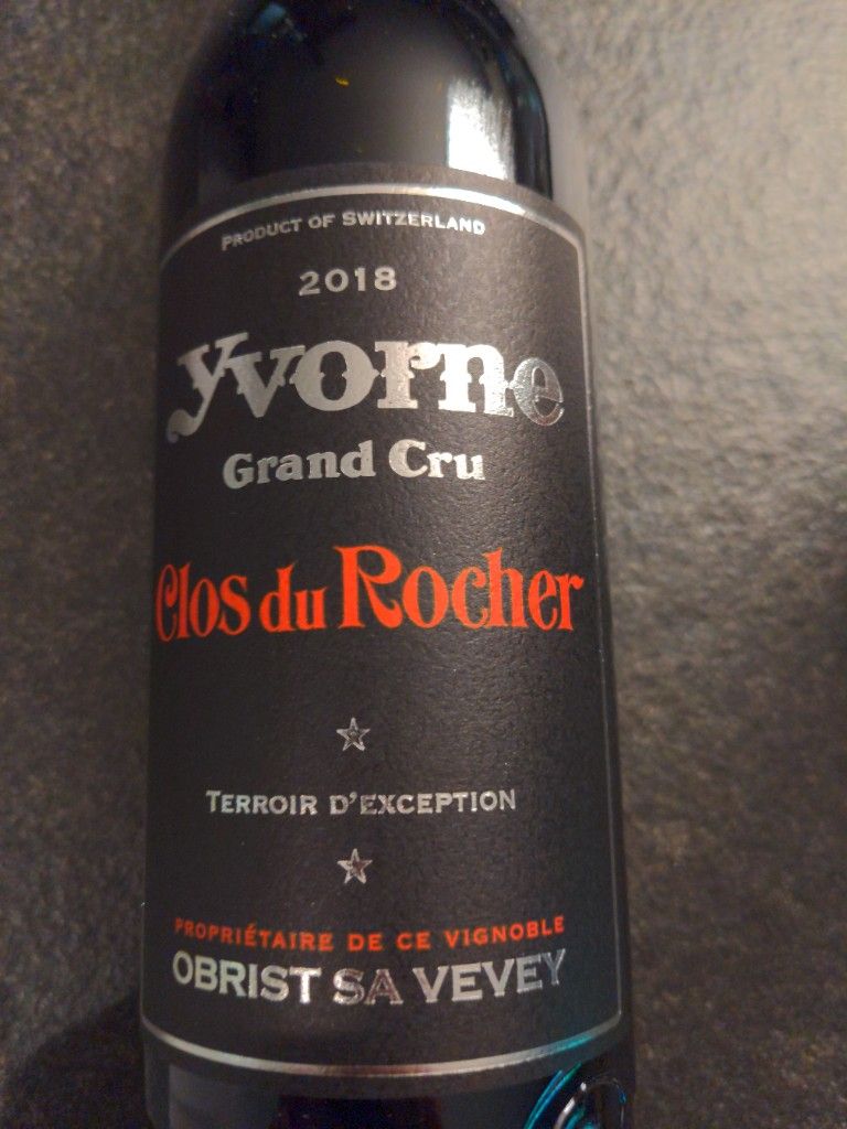 2020 Obrist Vevey Grand Cru Clos du Rocher, Switzerland, Vaud, Chablais ...