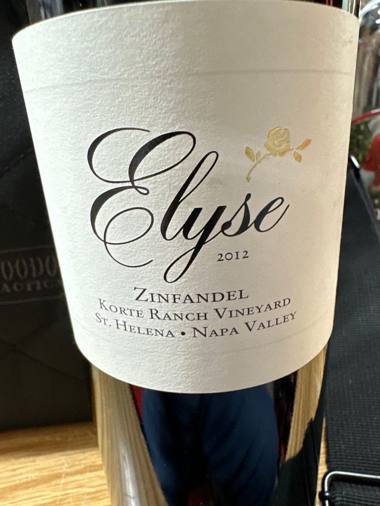 2019 Elyse Zinfandel Korte Ranch, USA, California, Napa Valley, St ...