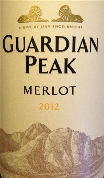 2012 Guardian Peak Merlot, South Africa, Western Cape - CellarTracker