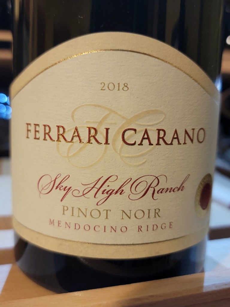 2018 Ferrari-Carano Pinot Noir Sky High Ranch, USA, California, North ...