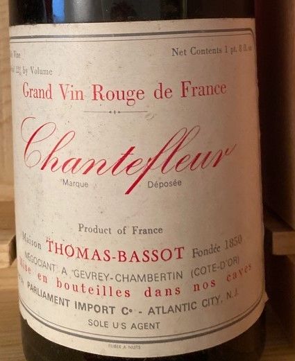 1973 Maison Thomas Bassot Chantefleur, France, Vin de Table Français ...