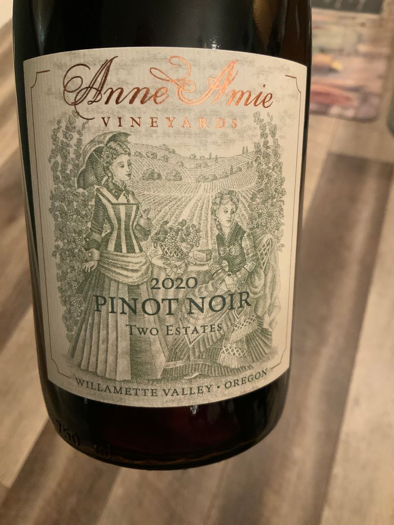2021 Anne Amie Pinot Noir Two Estates, USA, Oregon, Willamette Valley ...