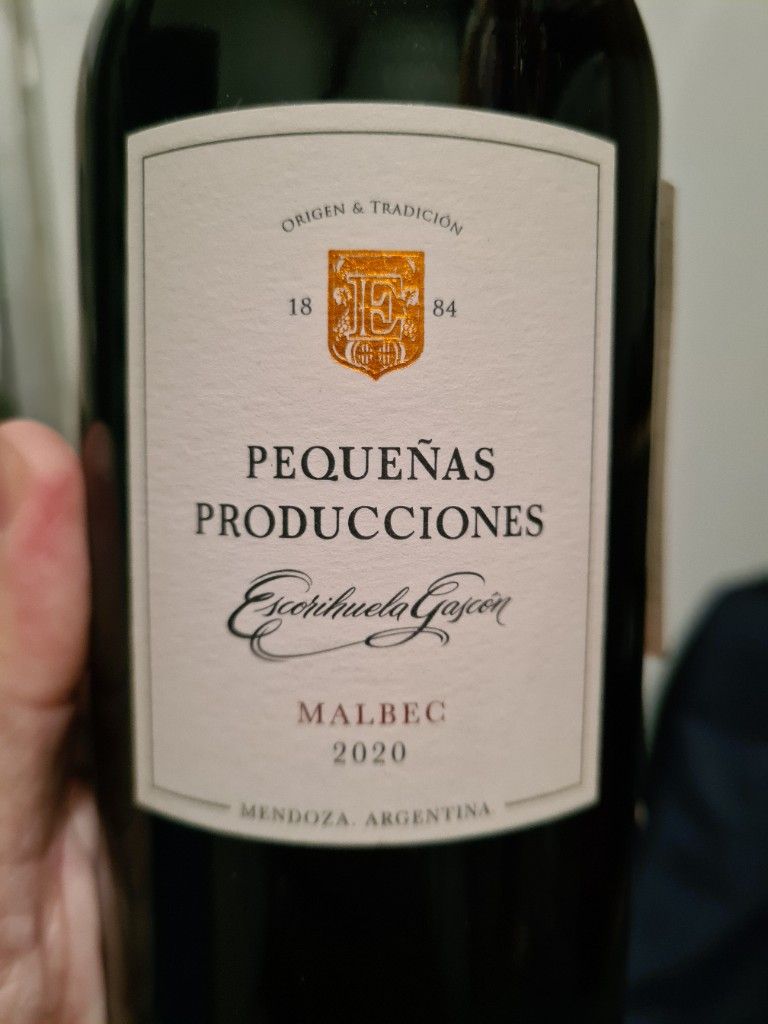 2021 Bodegas Escorihuela Gascón Malbec Pequeñas Producciones, Argentina ...