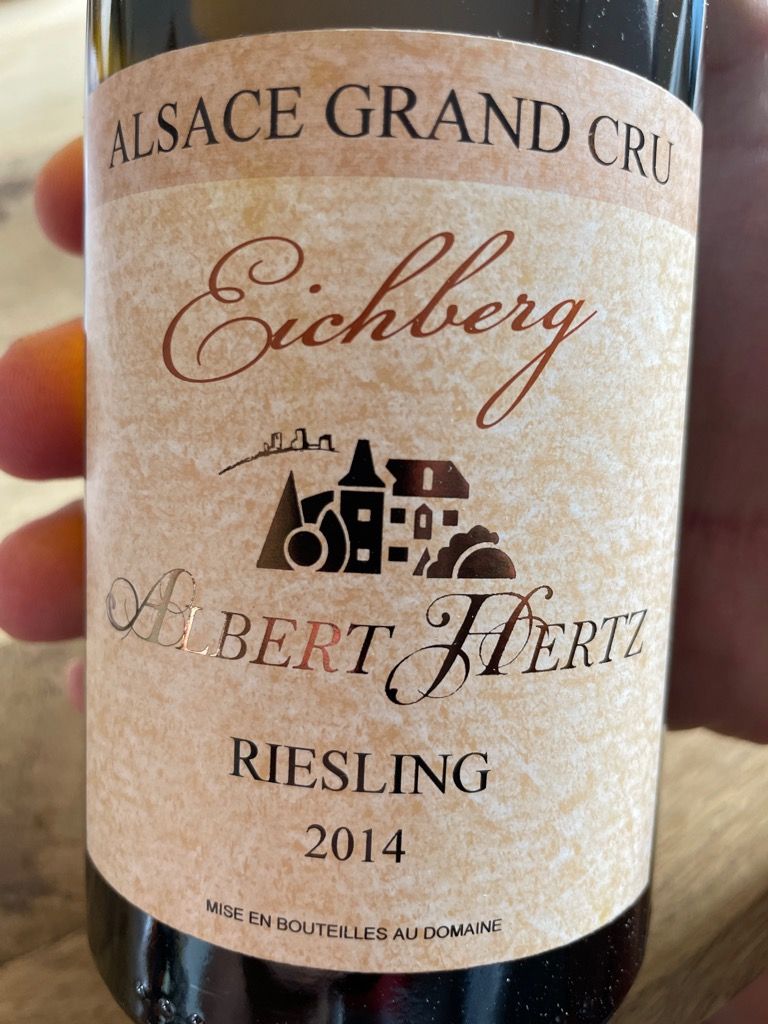 2019 Albert Hertz Riesling Eichberg, France, Alsace, Alsace Grand Cru - CellarTracker