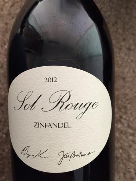 2013 Sol Rouge Zinfandel Red Hills Lake County, USA, California, North ...