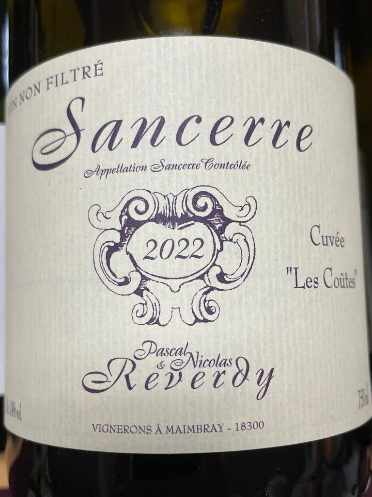 2022 Pascal & Nicolas Reverdy Sancerre Cuvée Les Coûtes, France, Loire ...