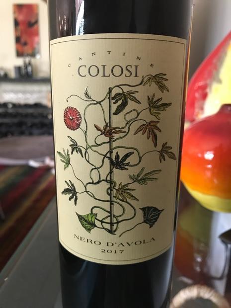 2017 Cantine Colosi Nero d'Avola, Italy, Sicily, Sicilia - CellarTracker