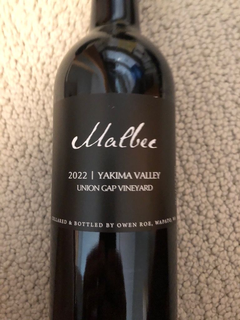 2022 Owen Roe Malbec Union Gap Vineyard, USA, Washington, Columbia ...